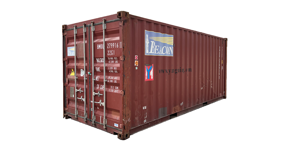 20' Standard Double Door Container - One Trip | West Gulf Container