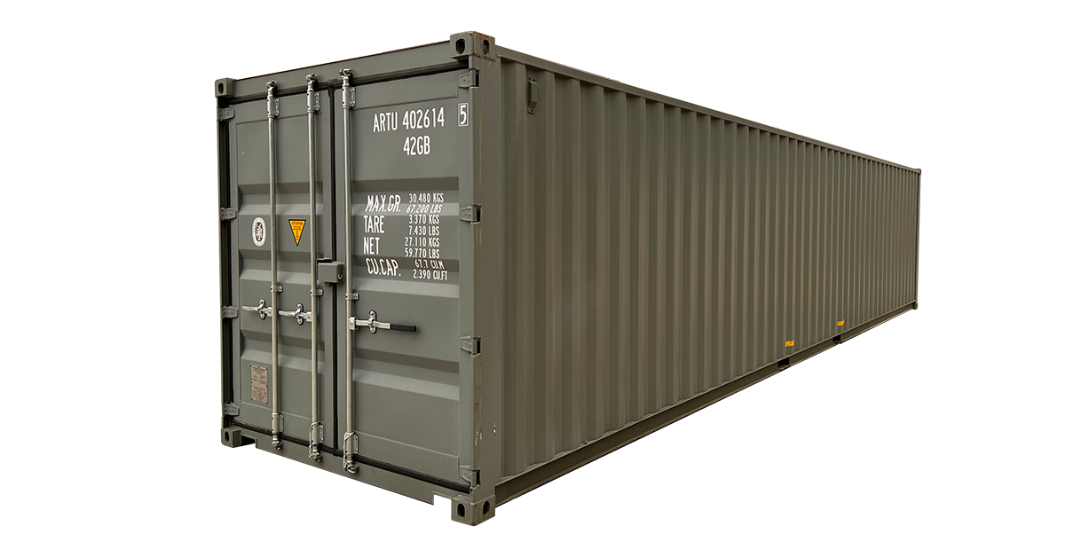 40ft High Cube Double Door One Trip Container | West Gulf Container